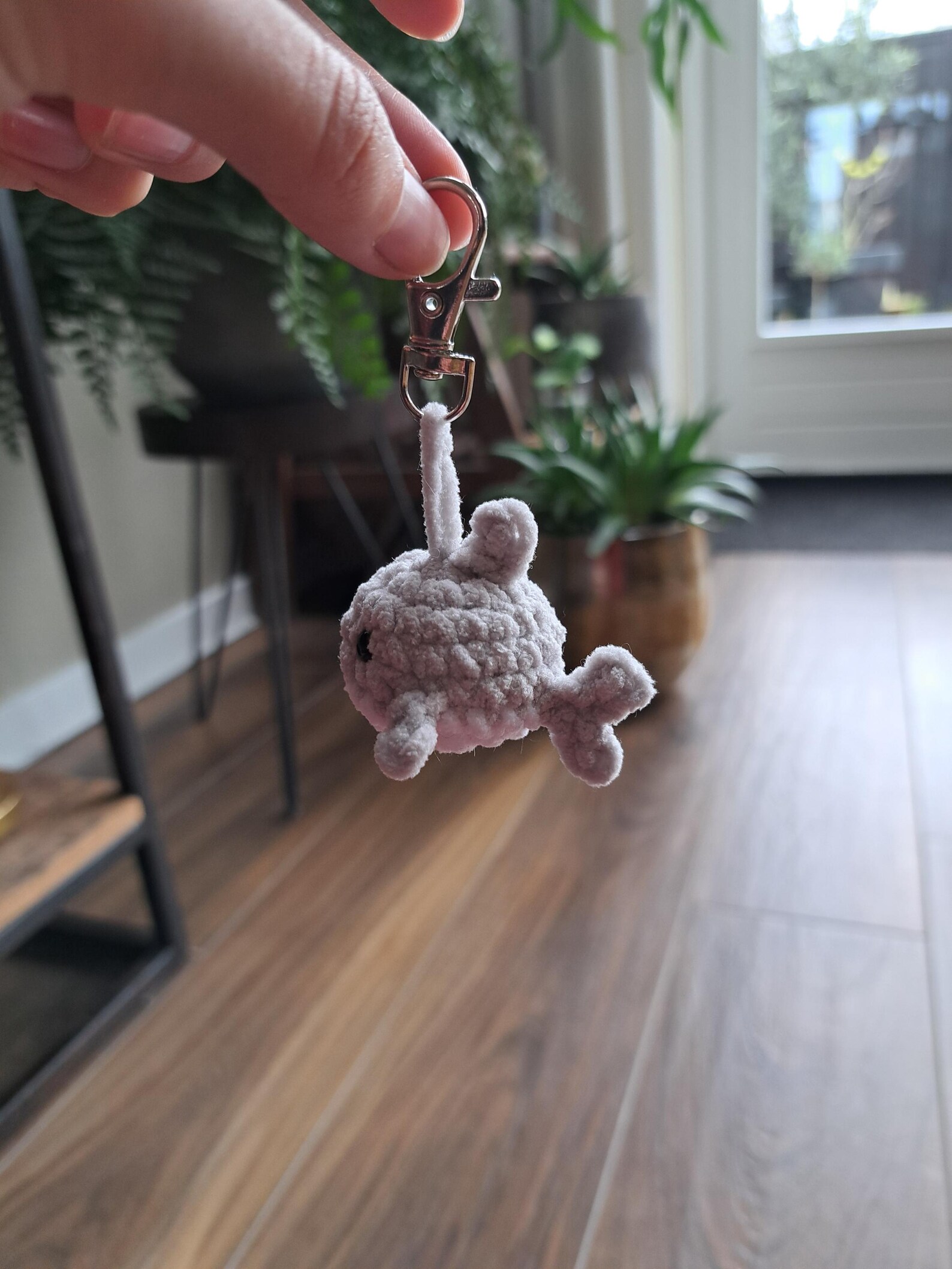 Crocheted Finn the Shark Keychain Plushie Amigurumi Stuffed Animal ...