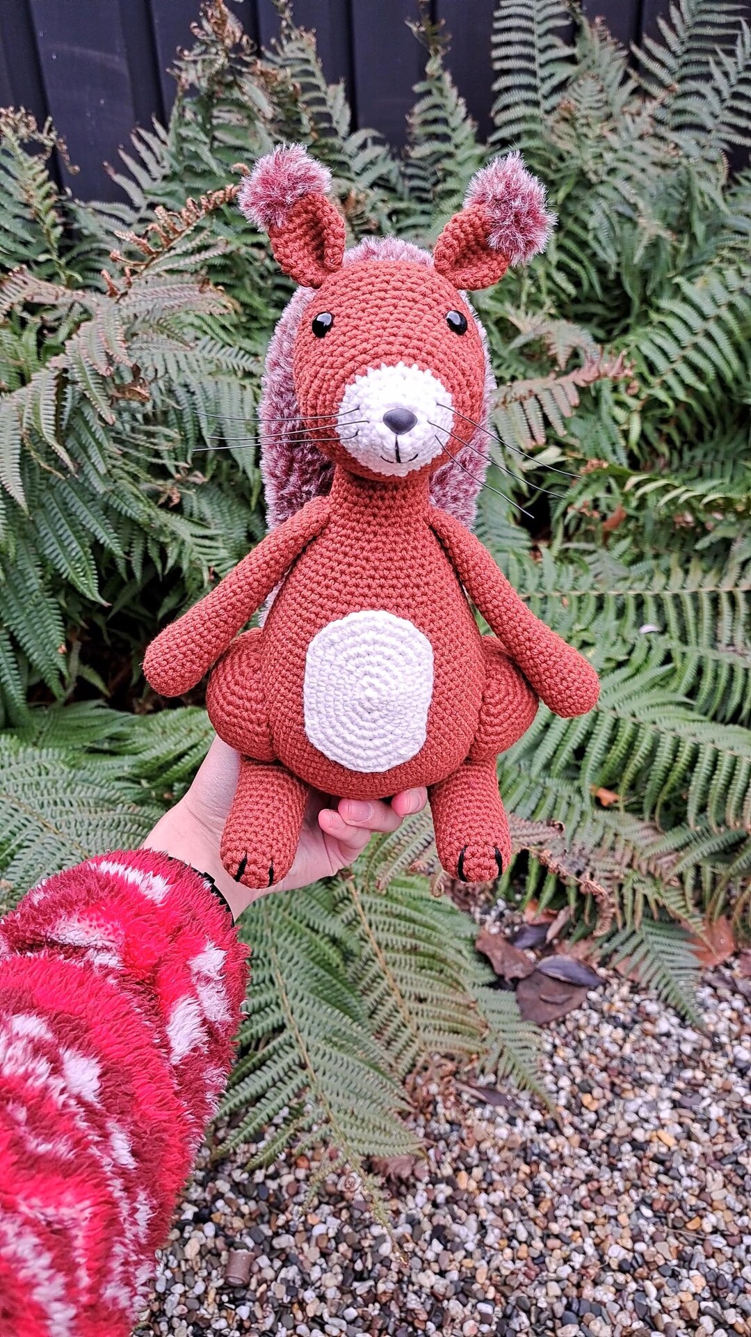 Crocheted Sparky the Squirrel Plushie Amigurumi Stuffed Animal ...