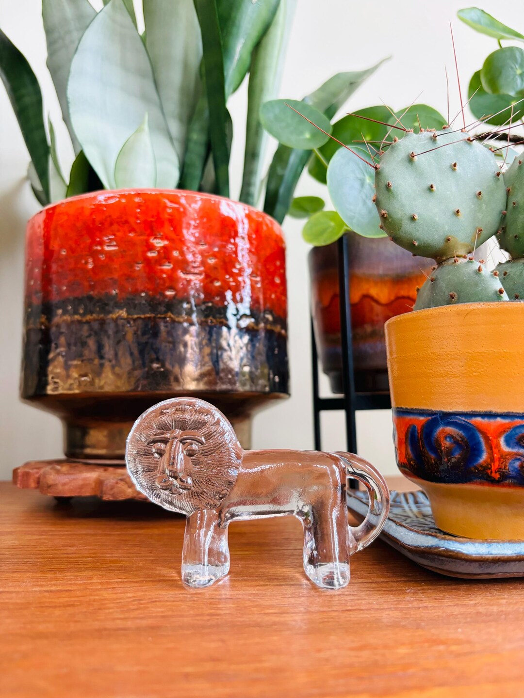 Vintage Kosta Boda Glass Lion, Bertil Vallien Sweden, Zoo Series, Mcm Glass Decor - Etsy