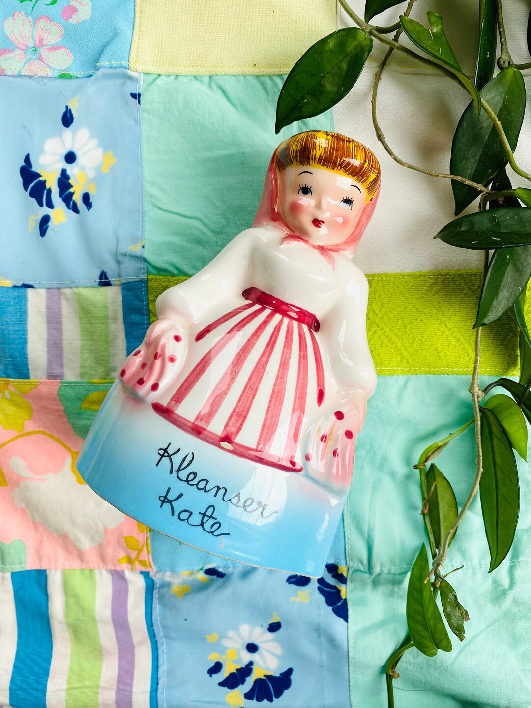 Vintage Napco Kleanser Kate 1950s Kitchen Cleanser Powder Shaker, Ceramic Kitschy Collectables ...