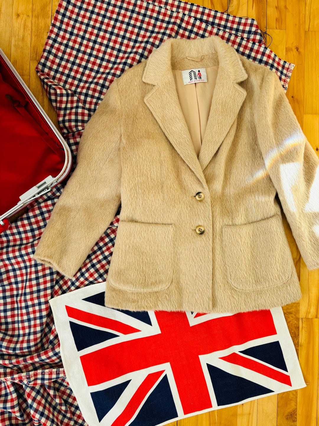 Vintage 60s Mod Style 100% Mohair Jacket, Made in England, Size Medium ...
