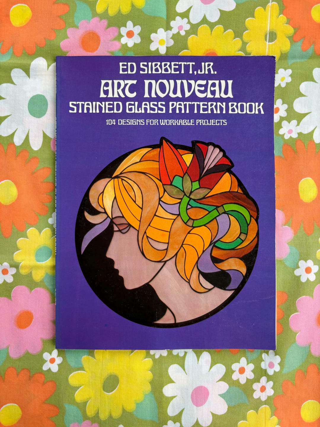 Vintage Stained Glass Pattern Book, Art Nouveau, 104 Designs for ...