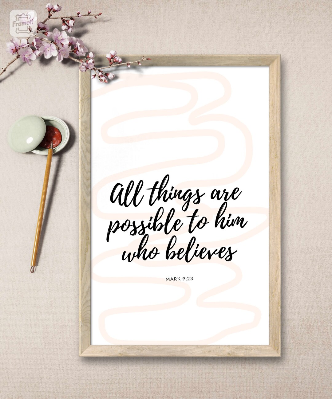 DIGITAL Printable Bible Verses, Custom Bible Verse Printable Wall Art ...