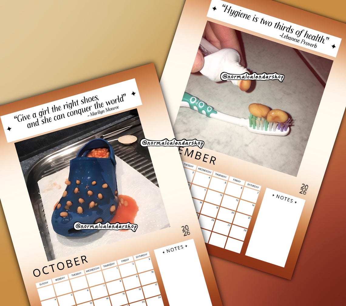 US & CA Baked Beans in Weird Places Calendar 2026 • Weird Ugly Funny ...