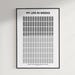 My Life in Weeks Calendar • Whole Life Calendar • Life Chart Poster ...