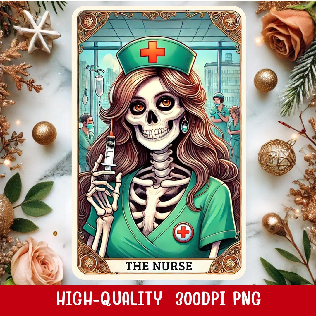 The Nurse Tarot Card Digital Download | Healthcare Worker Tarot Art ...
