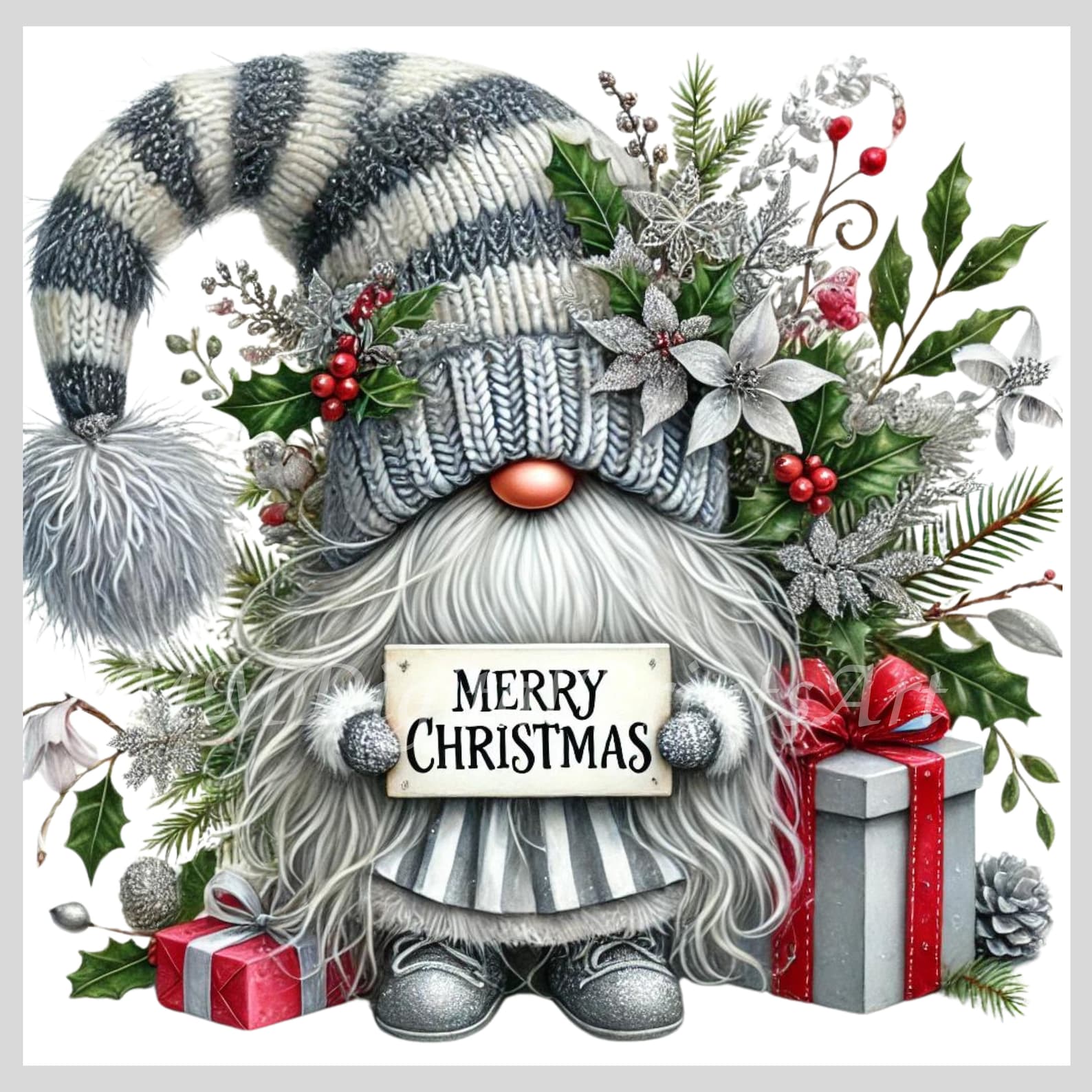 Whimsical Winter Gnome PNG Bundle | Cute Christmas Gnome Clipart ...