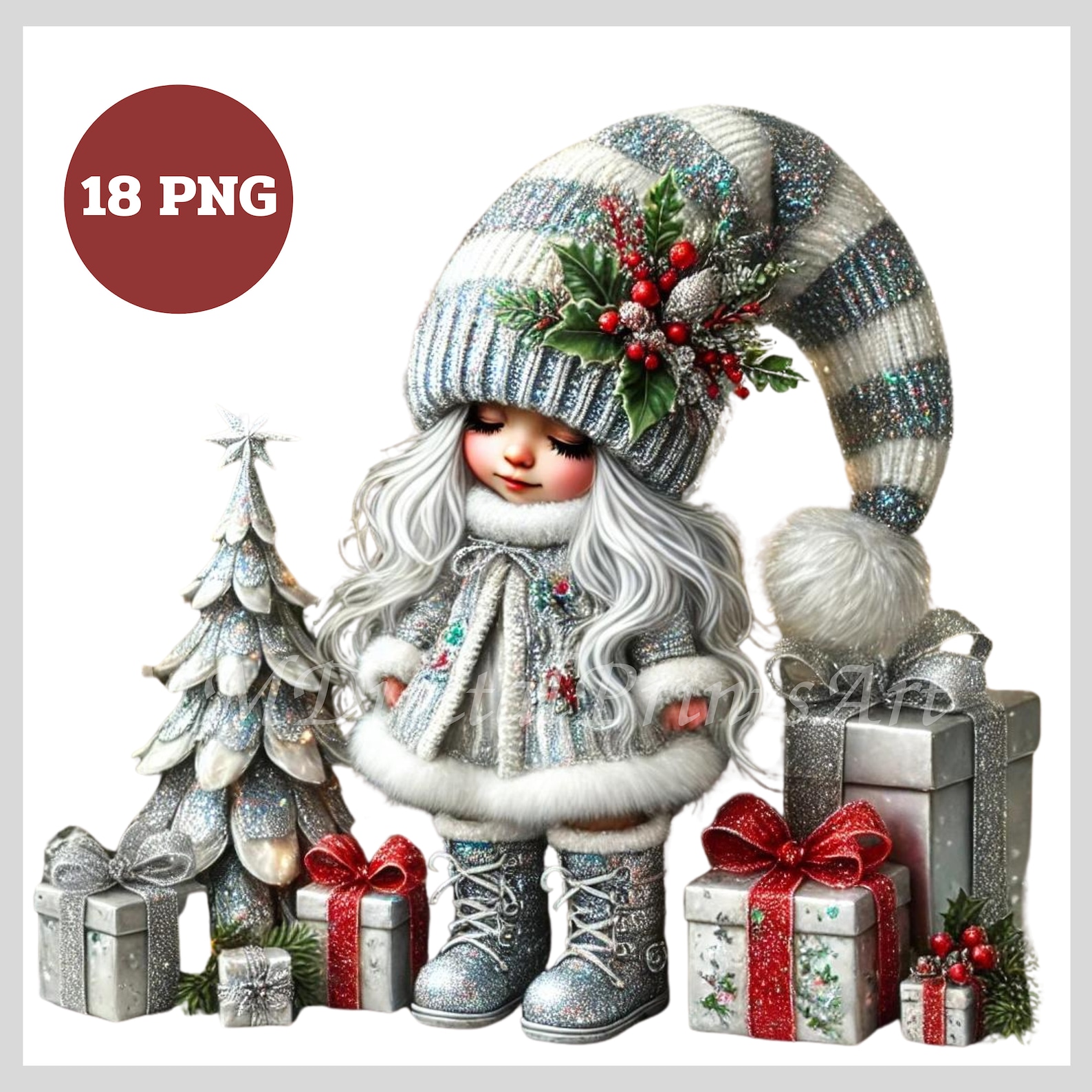 Winter Christmas Gnome PNG Bundle | Holiday Clipart (digital Download ...