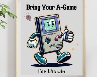 Y2k-inspired stay Positive Motivational Quote Print Retro Neon Wall Art ...