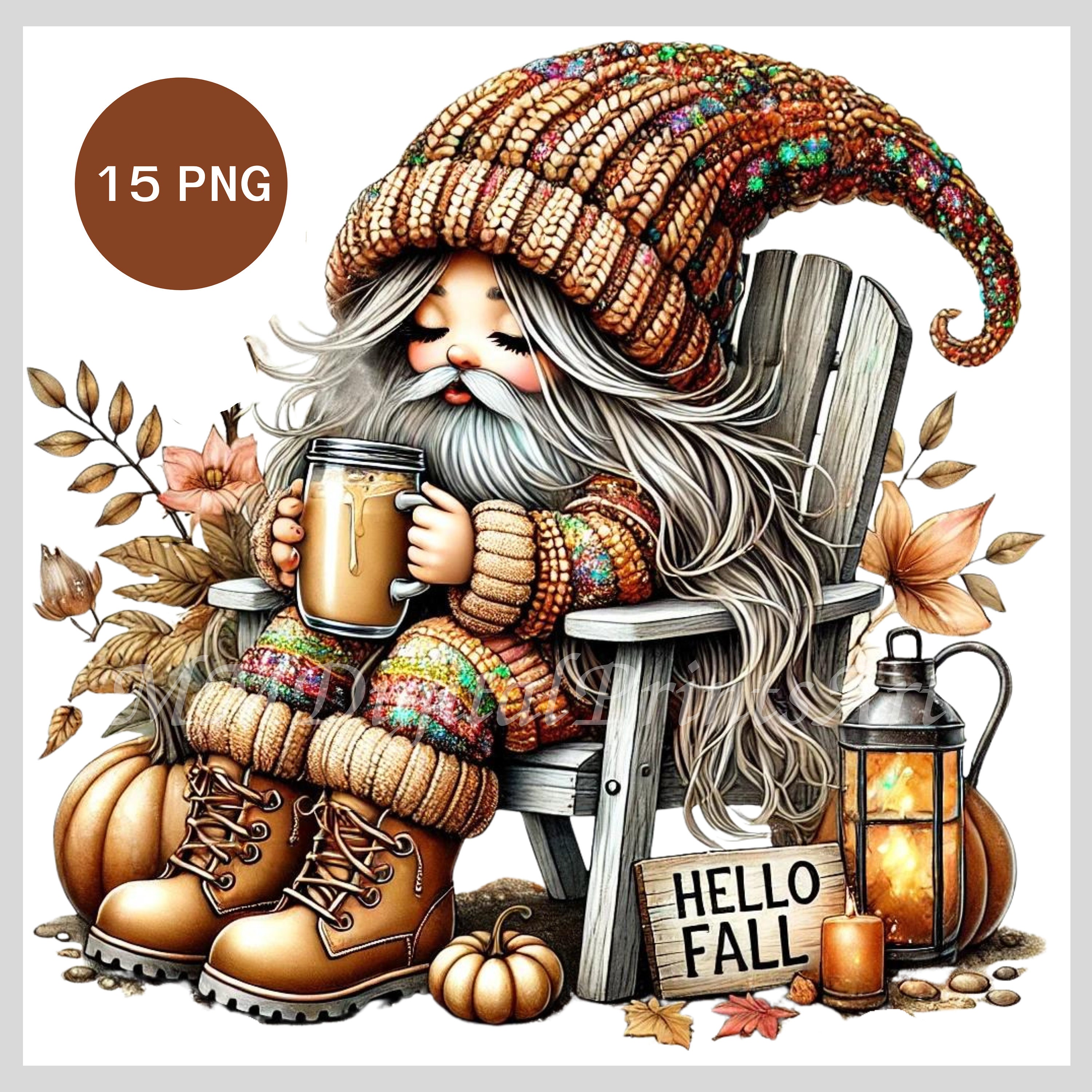 Fall Gnomes PNG Bundle | Happy Thanksgiving Gnome Clipart | Autumn ...