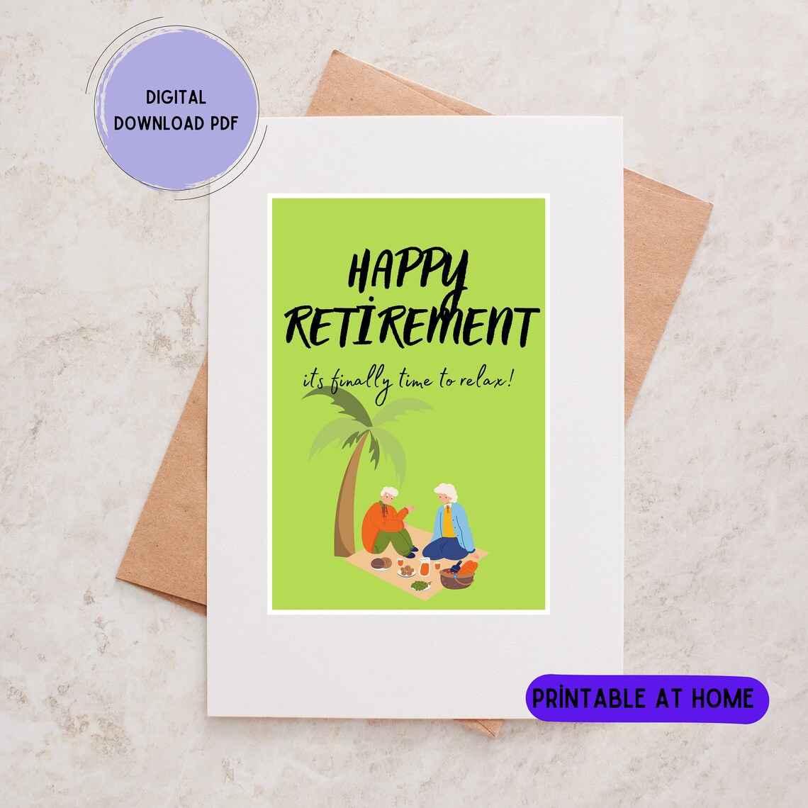 Printable Happy Retirement Card, Happy Retirement Greeting Card ...