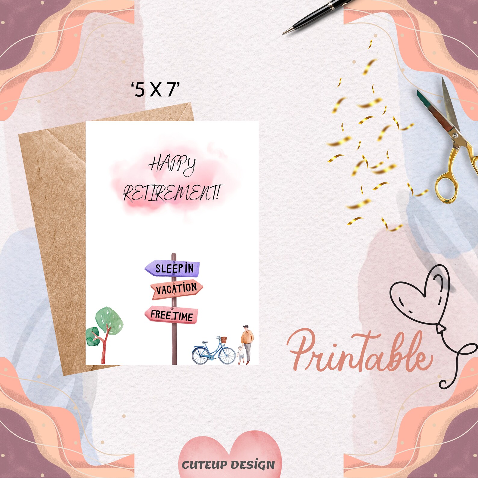 Printable Retirement Card, Retirement Card, Printable Retirement, Nurse ...