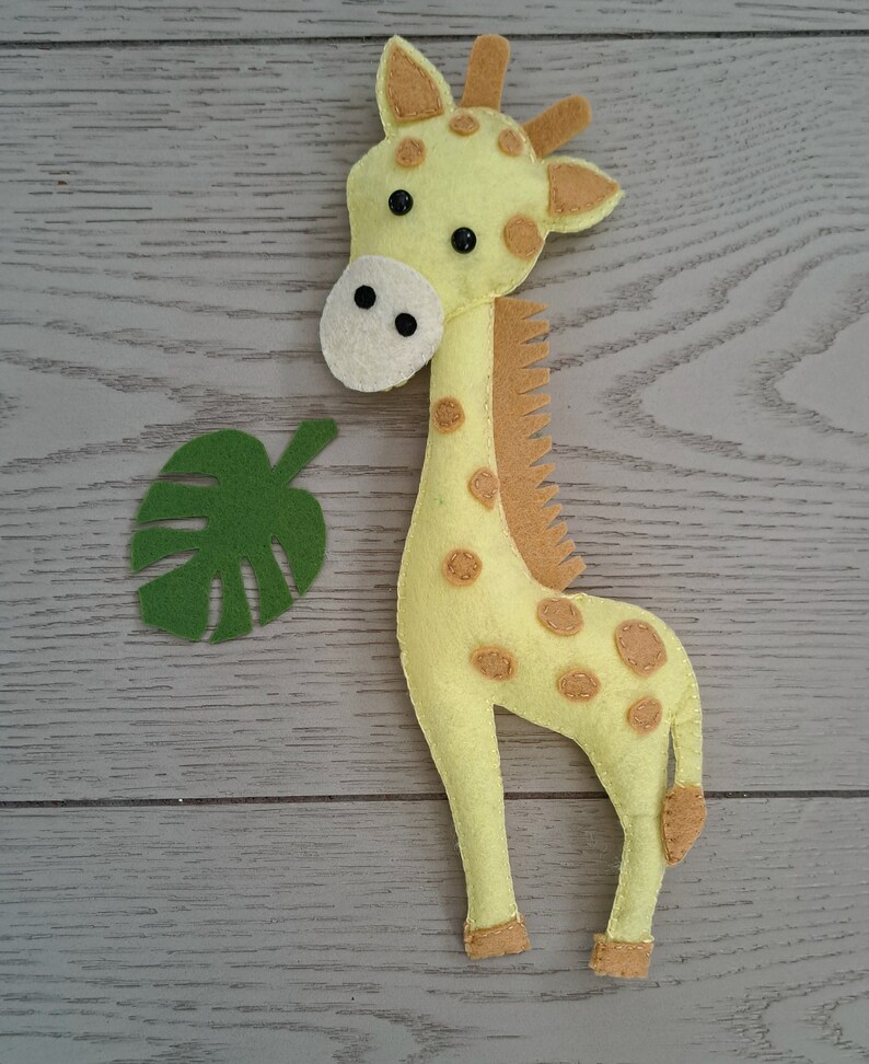 Jungle Animal Set Felt Safari Zoo Toys, Stuffed Animals for Play ...