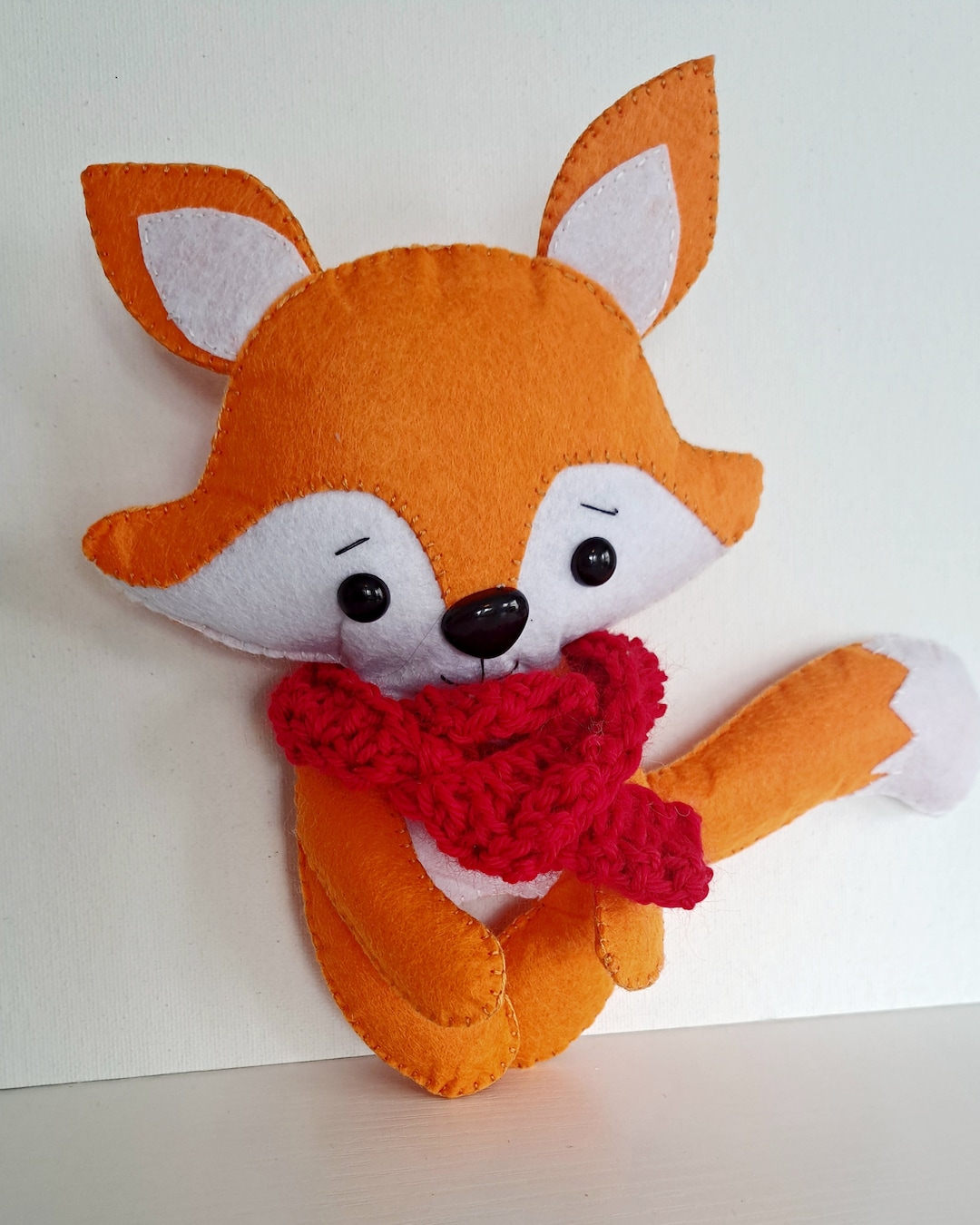 Fox Stuffed Toy | Handmade Felt Forest Fox Plush | Cute Gift Idea for ...