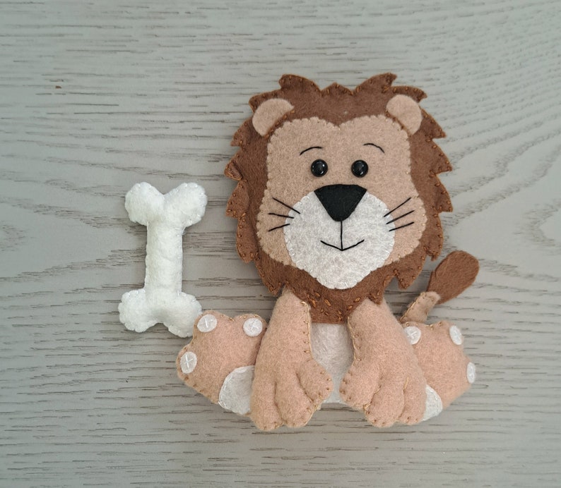 Jungle Animal Set Felt Safari Zoo Toys, Stuffed Animals for Play ...