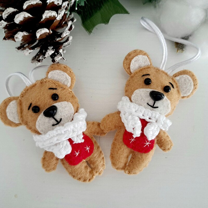 Felt Teddy Bear - Etsy