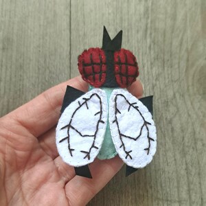 Handmade Felt Mini Bugs, Felt Bug Collection Butterfly, Bee, Fly ...