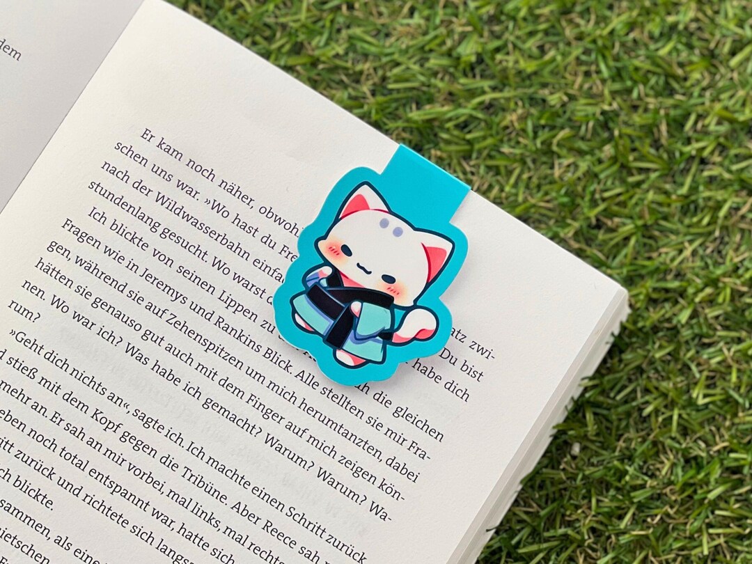 Cute Karate Kitty Magnetic Bookmark, Cat, Cute Bookmarks, Cat Bookmarks ...