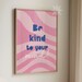 Checkered Wall Art Set of 4 Trendy Pastel Checkerboard Art Print Groovy ...