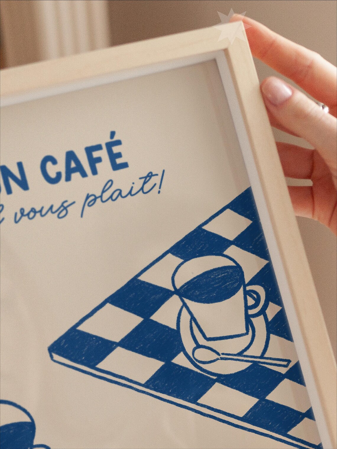 Coffee Cafe Print | French Paris Cafe Poster | Retro Kitchen Wall Art ...