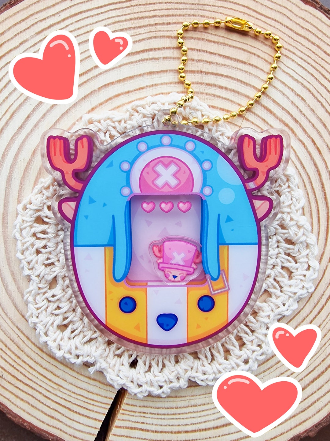 Tamagotchi - Ch0pper Shaker Keychain (0ne P!ece) - Etsy