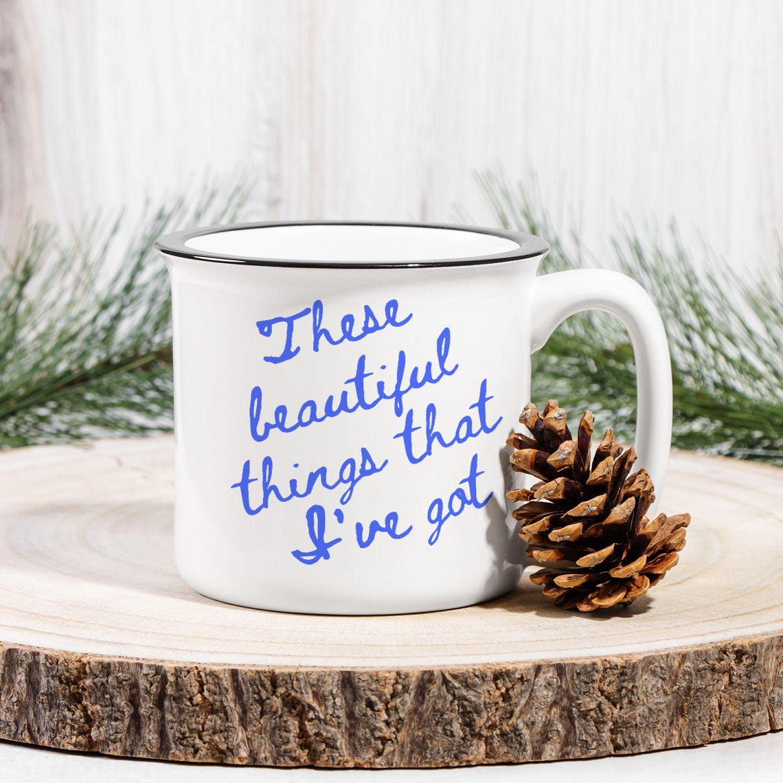 Benson Boone Ceramic Camp Mug White 13oz - Etsy