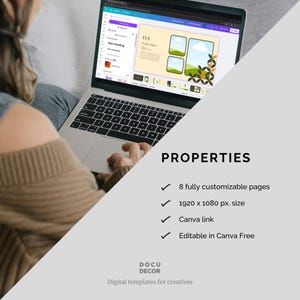 Canva Portfolio Template for Design Projects - Etsy