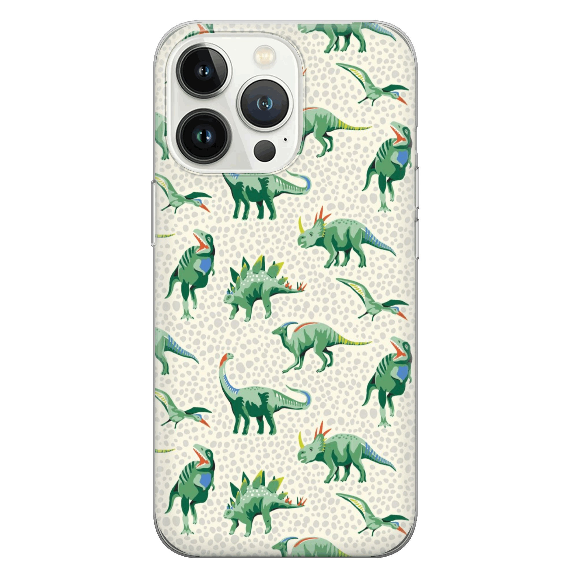 Dino Dinosaur Phone Case for iPhone 15 Pro 14 13 12 11 Xr Fits Samsung ...