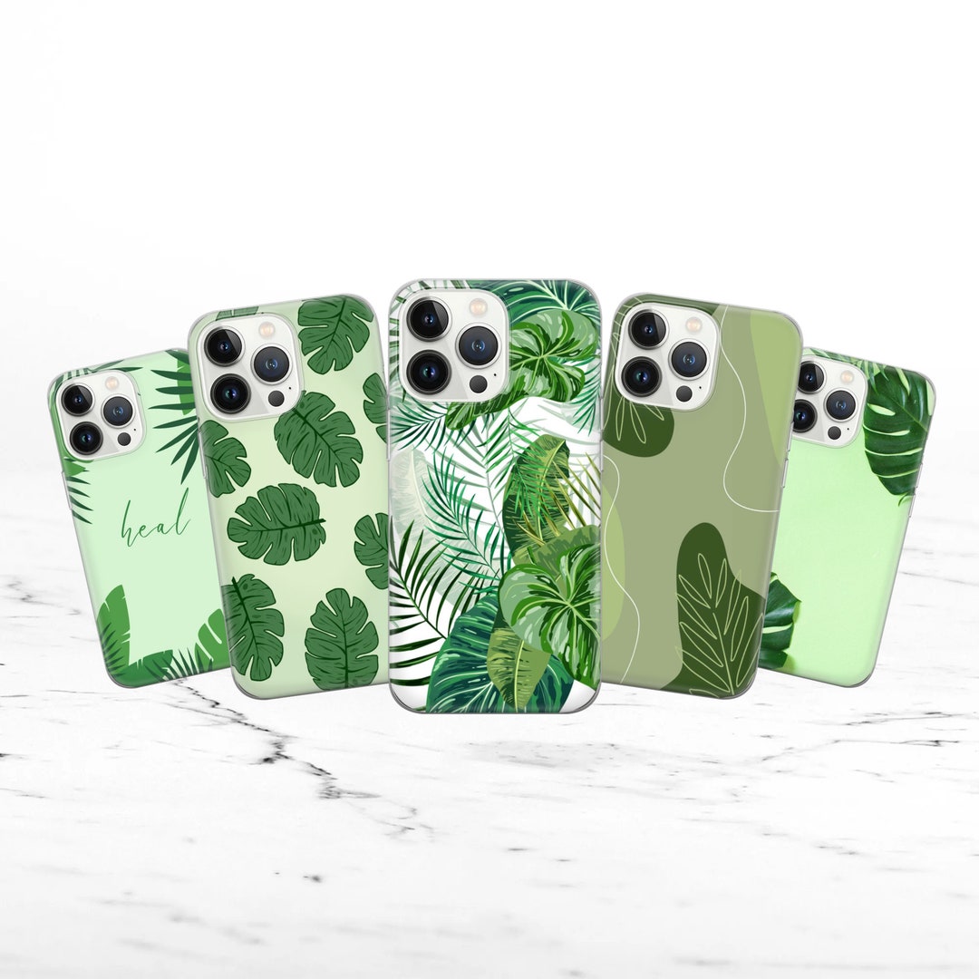 Green Monstera Plant Phone Case for iPhone 15 Pro 14 13 12 11 Xr Fits ...