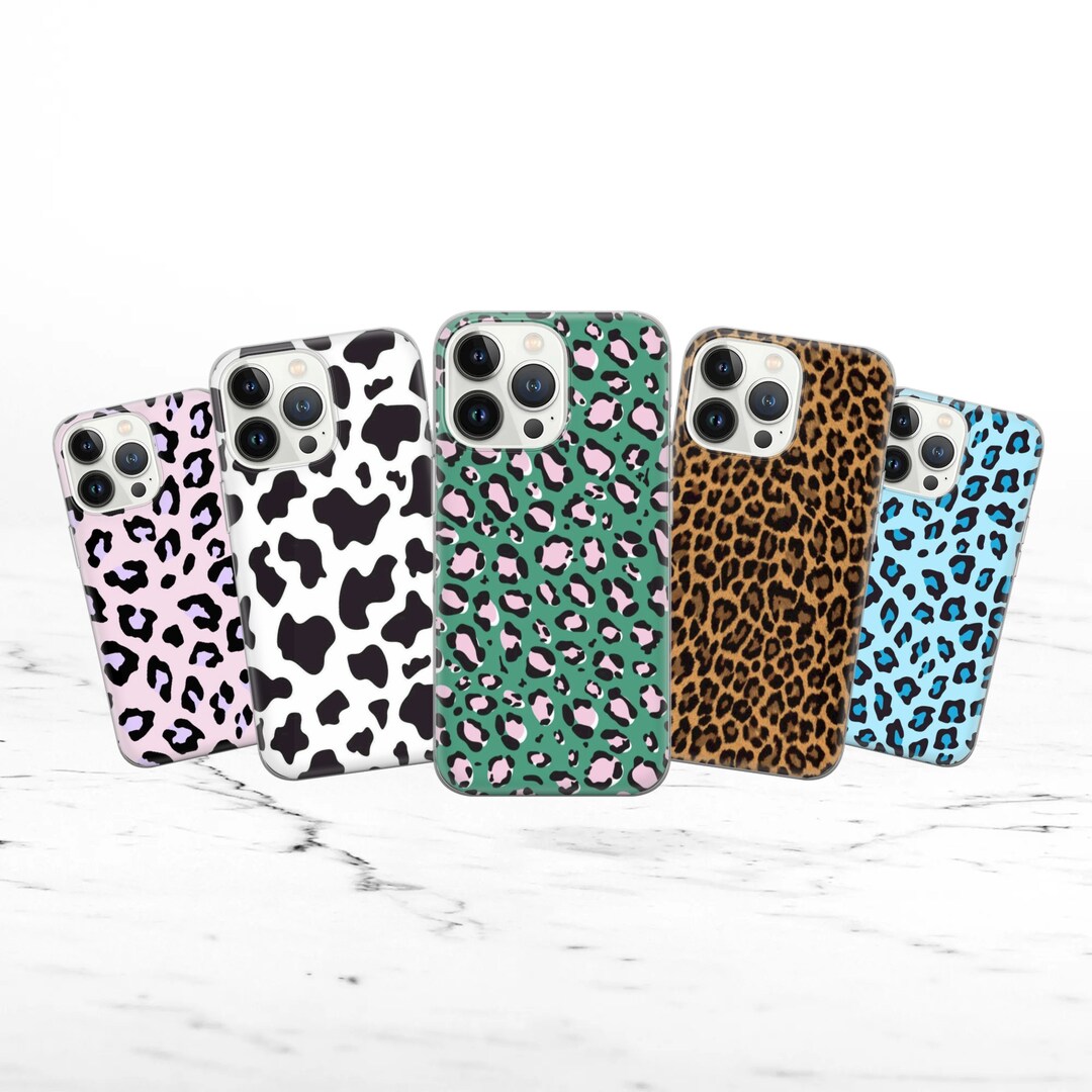 Leopard Print Cheetah Phone Case for iPhone 15 Pro 14 13 12 11 Xr Fits ...