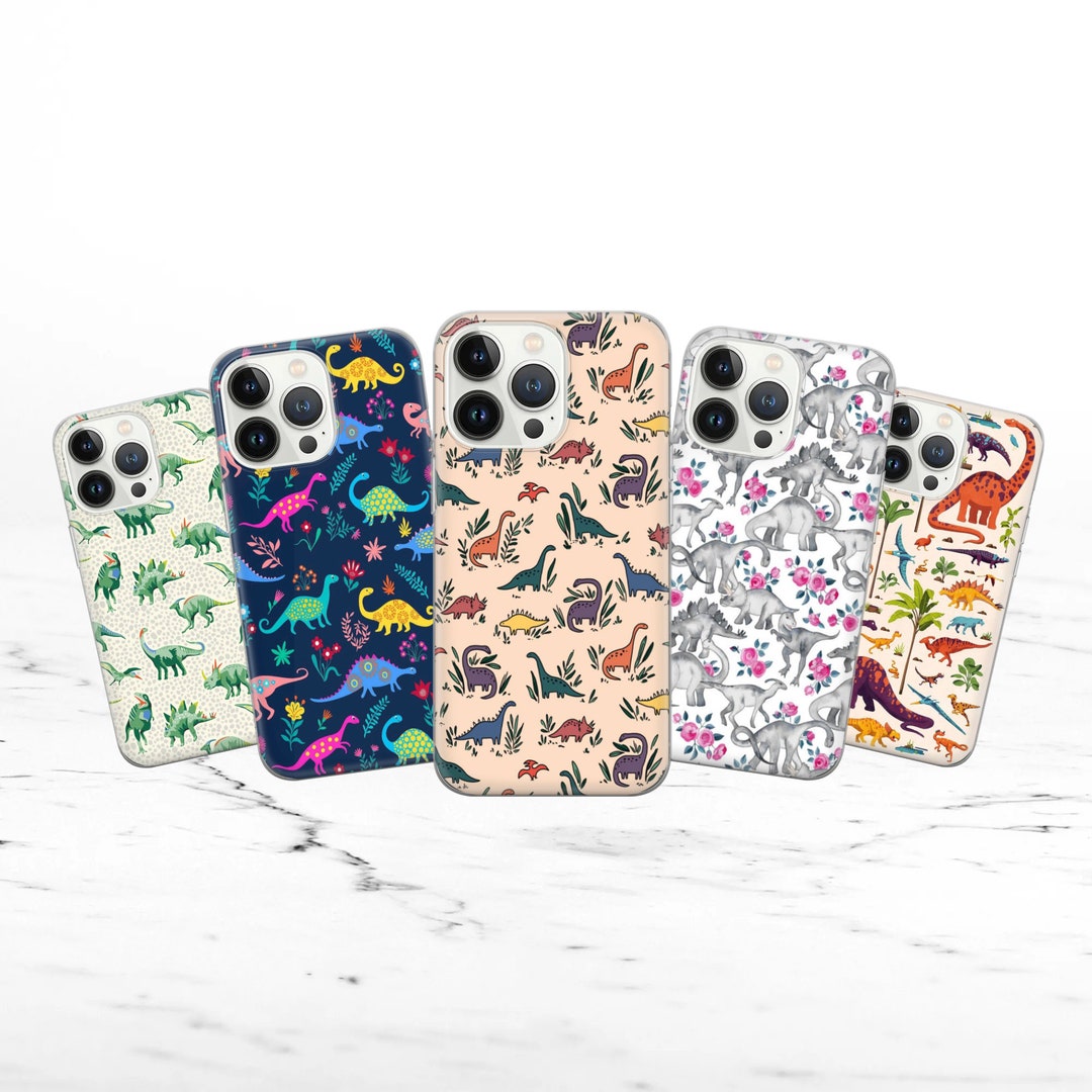 Dino Dinosaur Phone Case for iPhone 15 Pro 14 13 12 11 Xr Fits Samsung ...