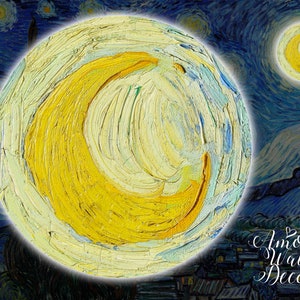 Vincent Van Gogh the Starry Night 1889 High Definition - Etsy