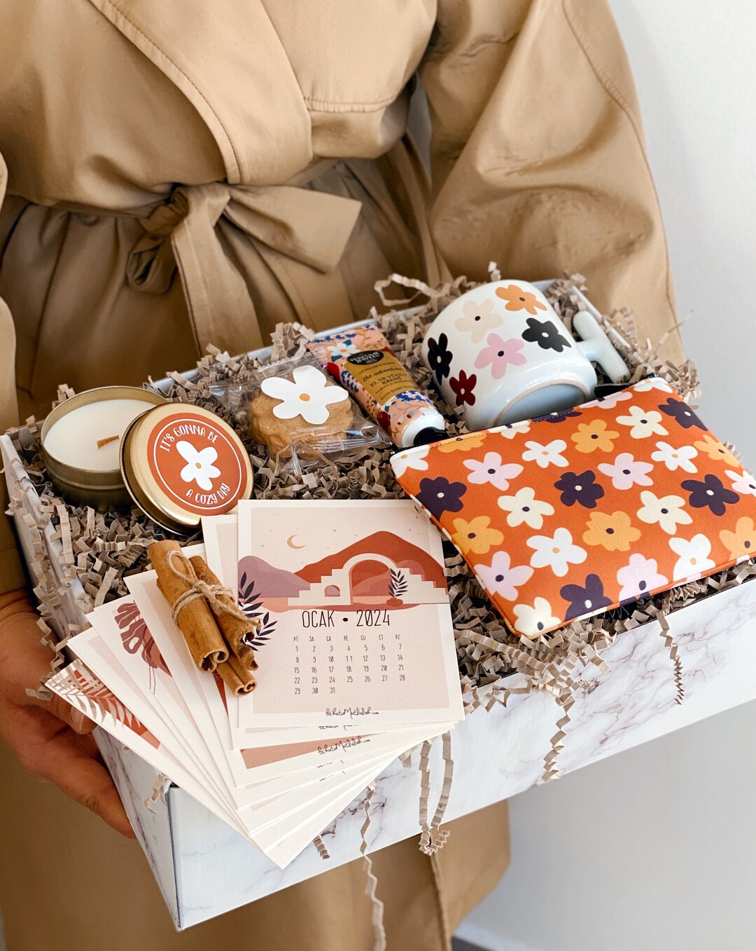 Cozy Gift Box Boho Hygge Design Thoughtful Gifts to Bring - Etsy