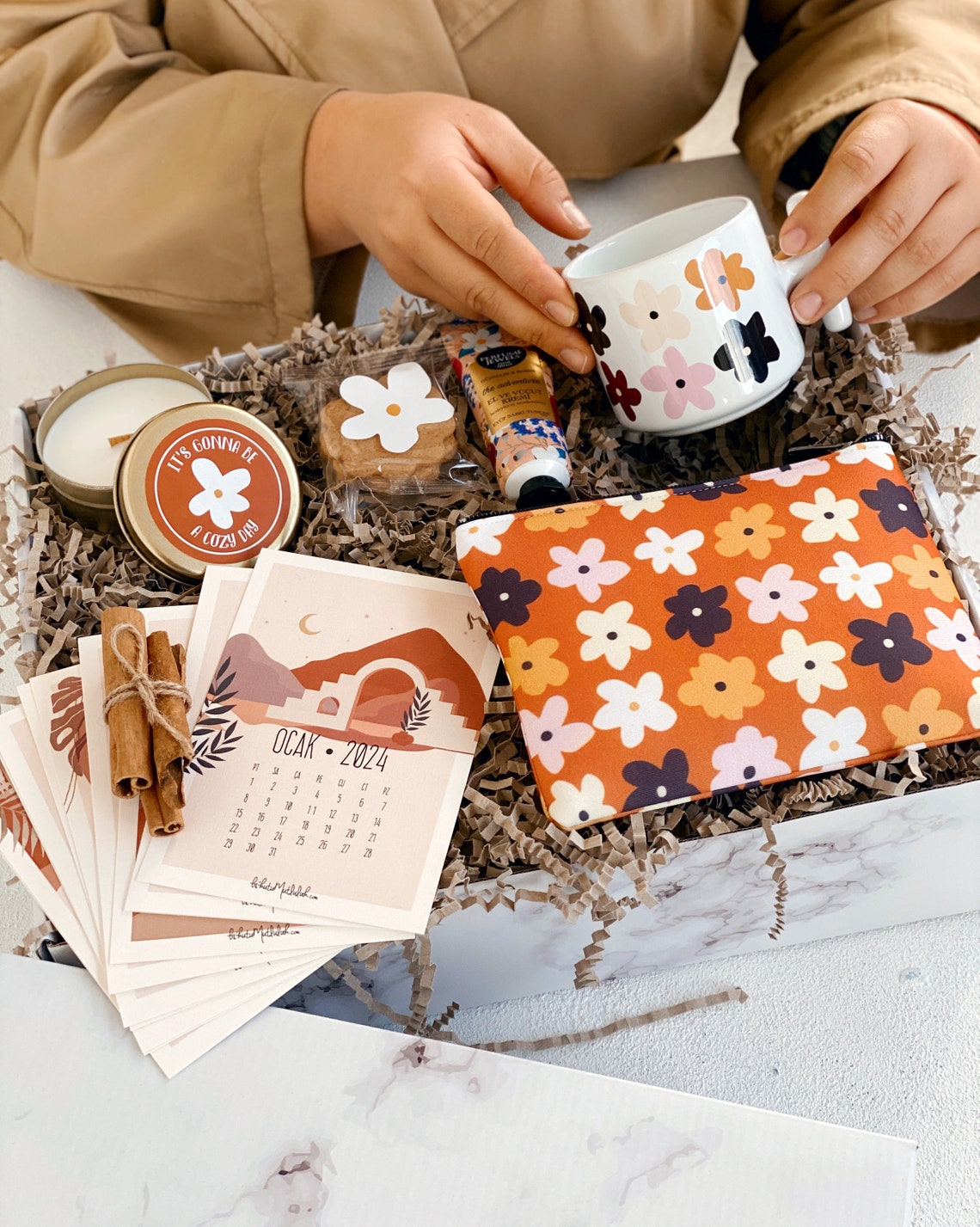 Cozy Gift Box Boho Hygge Design Thoughtful Gifts to Bring - Etsy