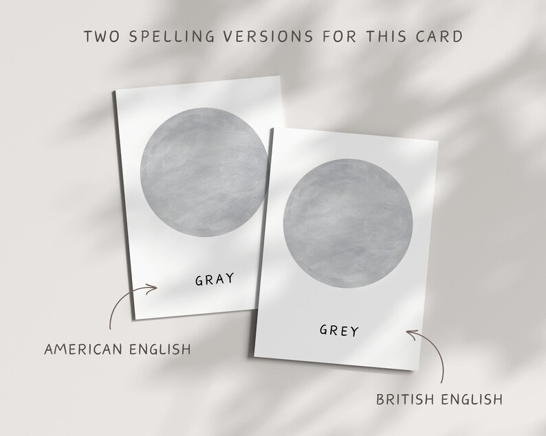 Printable Flashcards,color Flashcards,flashcards,montessori Cards ...