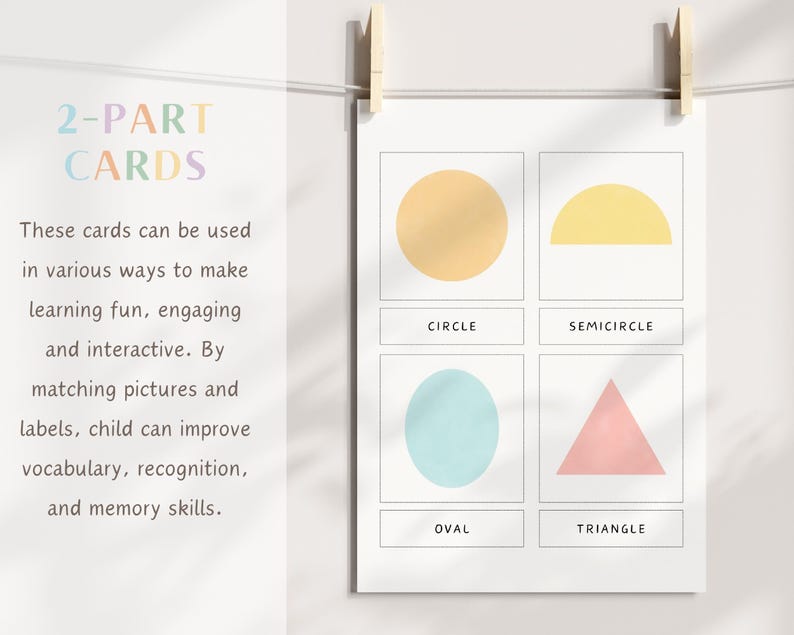 Printable Flashcards,shapes Flashcards,flashcards,montessori Cards ...