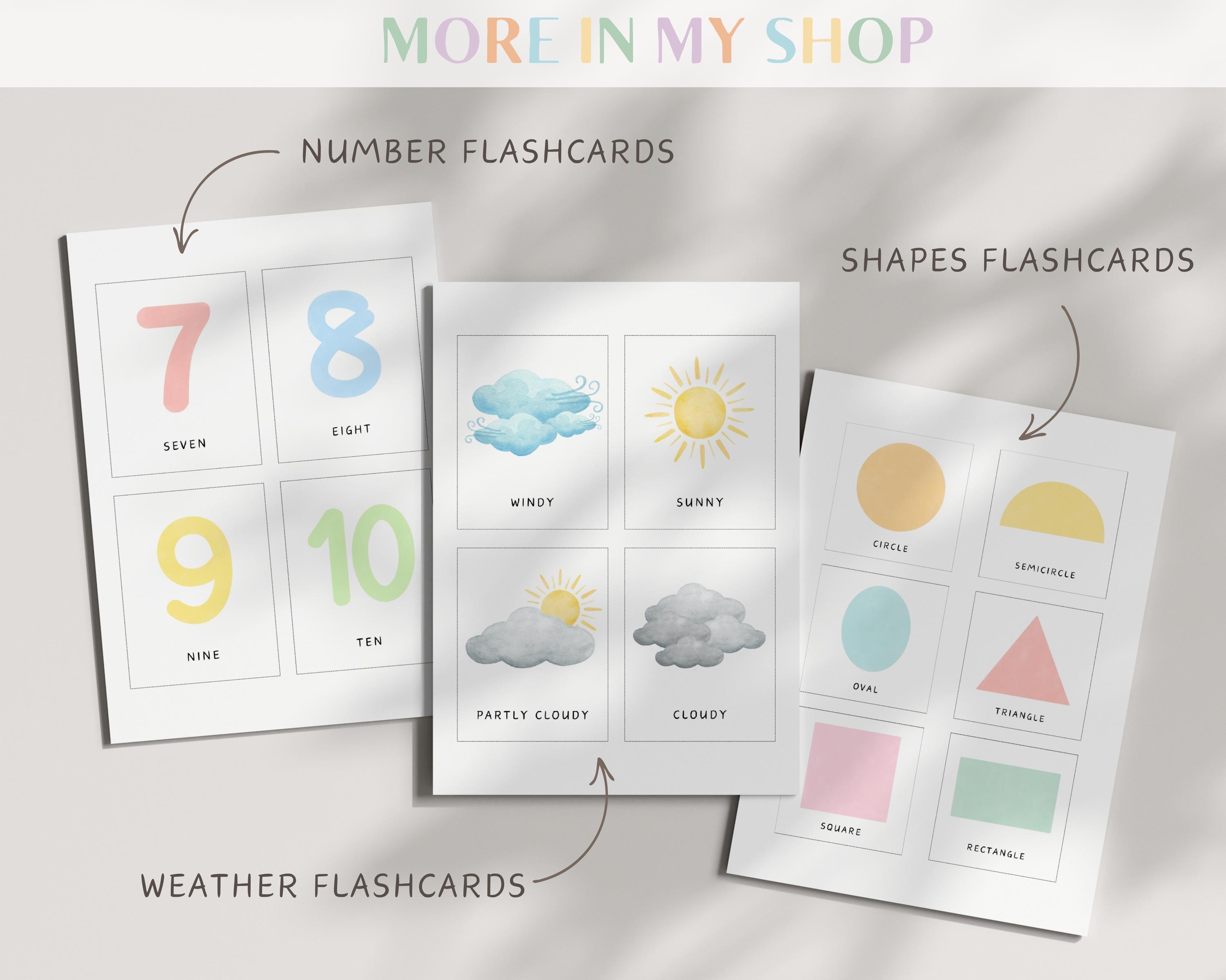 Printable Flashcards,color Flashcards,flashcards,montessori Cards ...