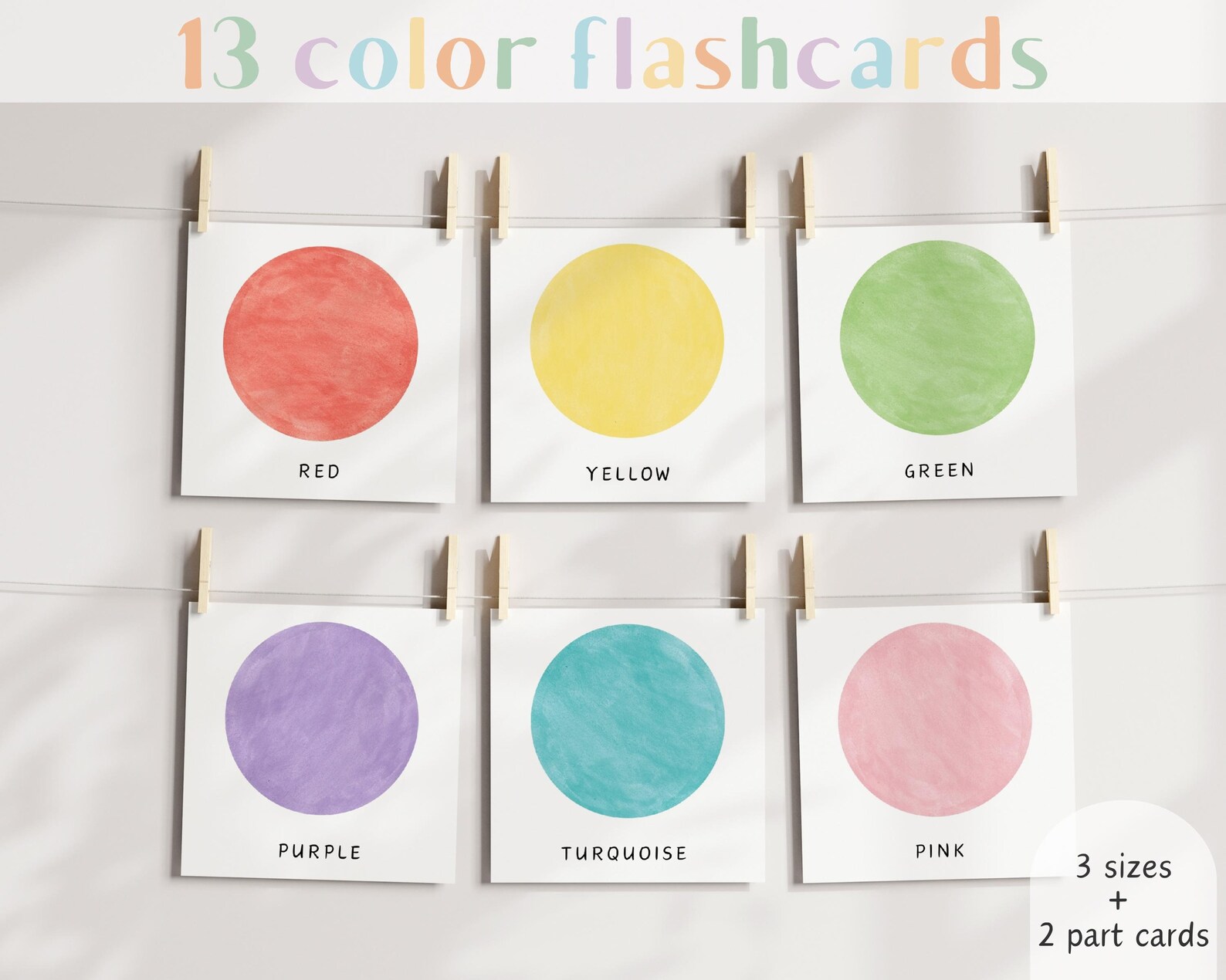 Printable Flashcards,color Flashcards,flashcards,montessori Cards ...