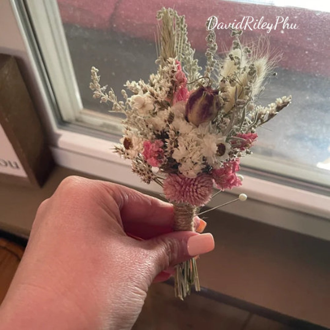 Pink Dream Peach Preserved Daisy Rose Flowers Bouquet/wedding - Etsy