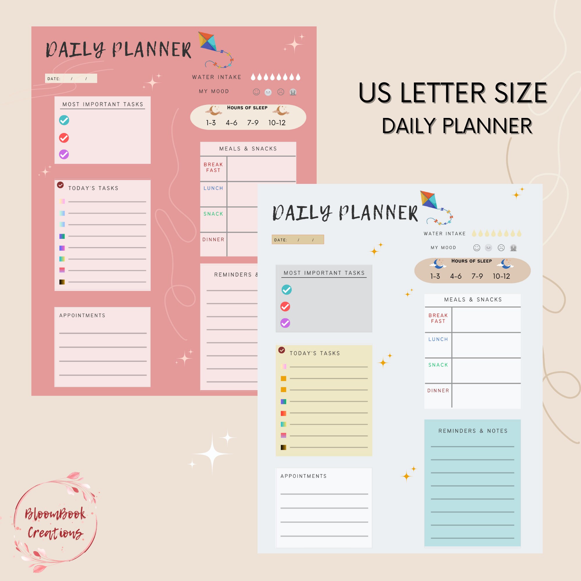 ADHD Daily Planner Printable Focus Planner Printable Planner Pages ADHD ...