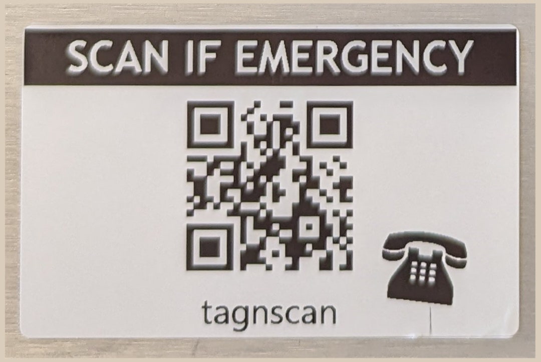 Set of 2 Medium Custom QR Label Code Sticker Tag - Etsy