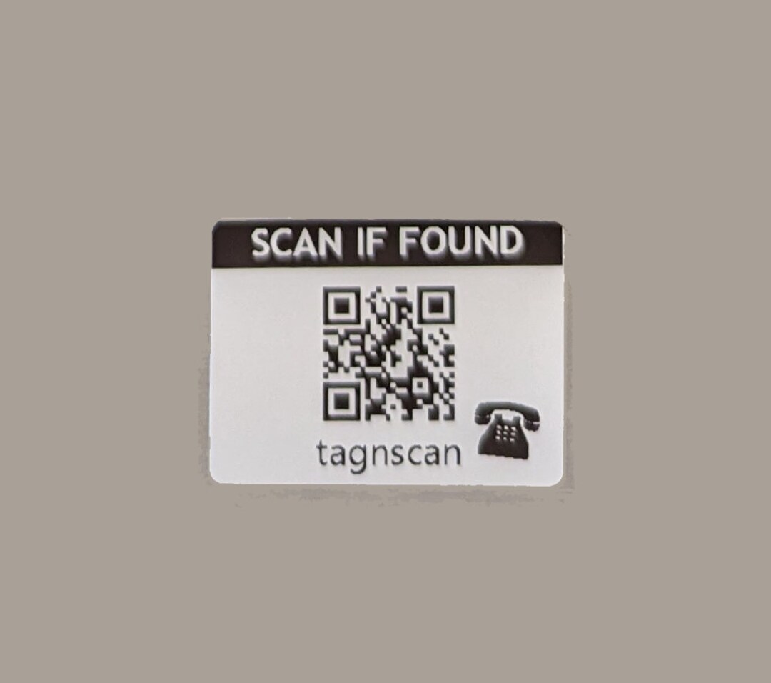 Set of 8 Small Custom QR Label Code Sticker Tag - Etsy