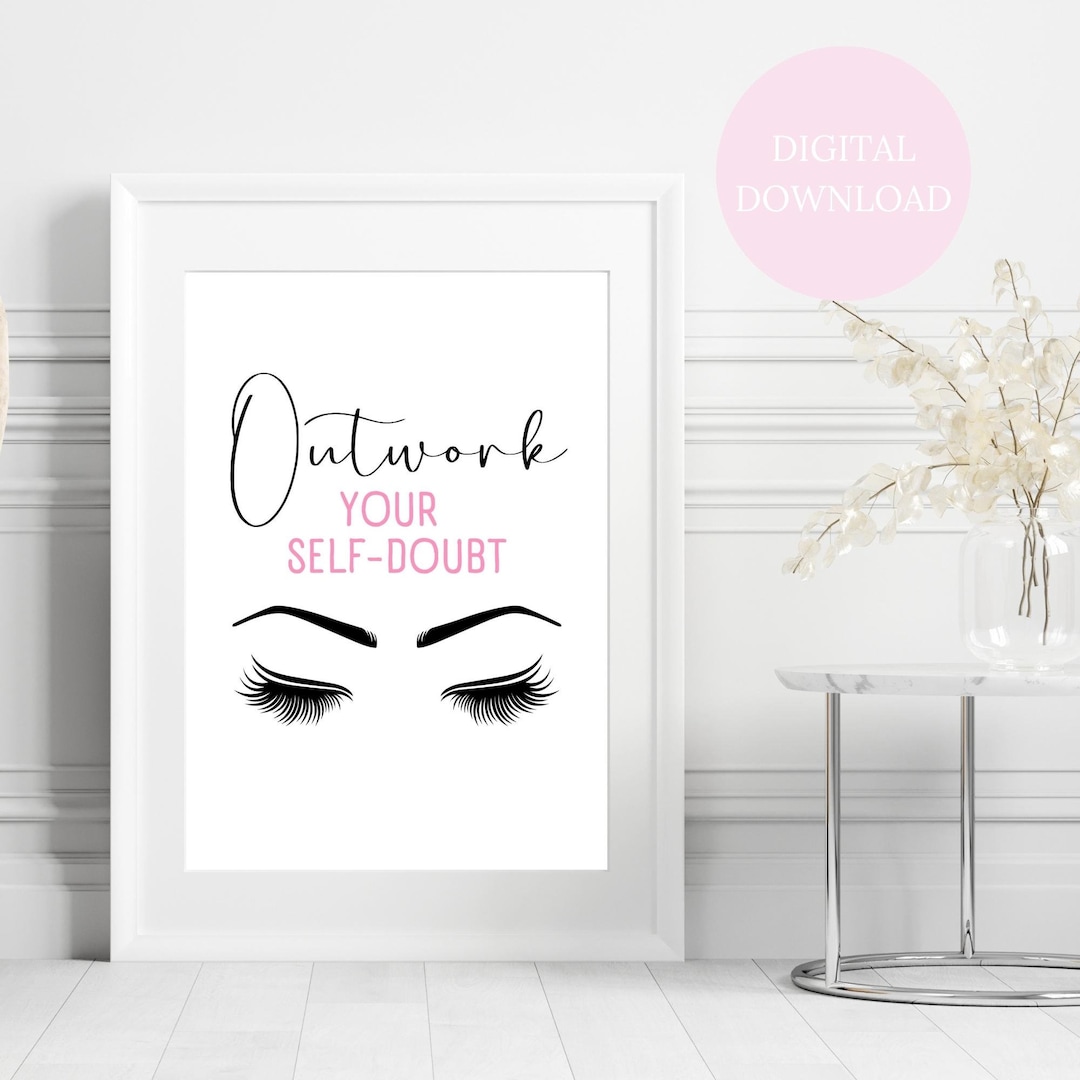 Motivational Lash Downloadable Print for Office Inspiration - Etsy