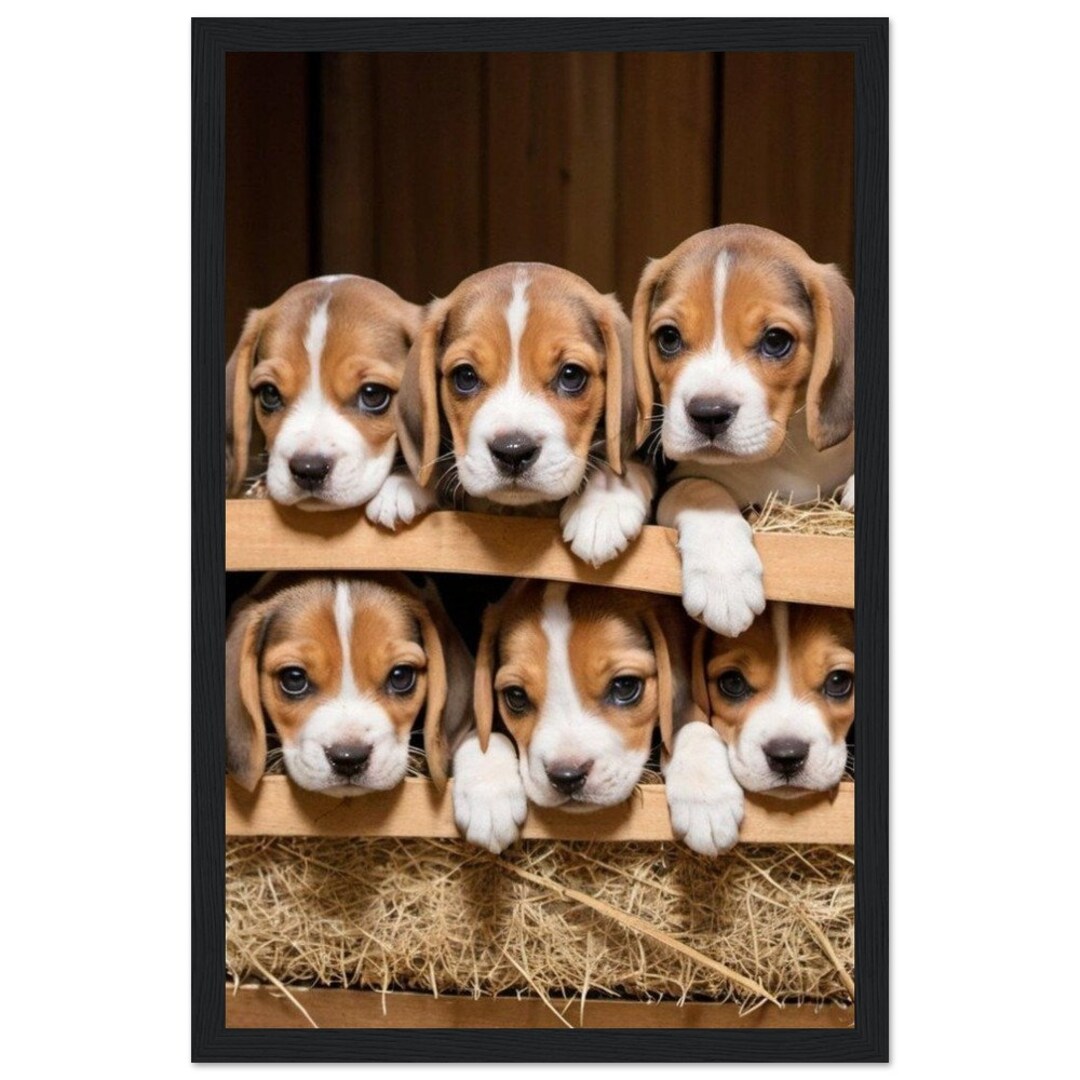 Beagle Puppies Hanging Poster - Etsy