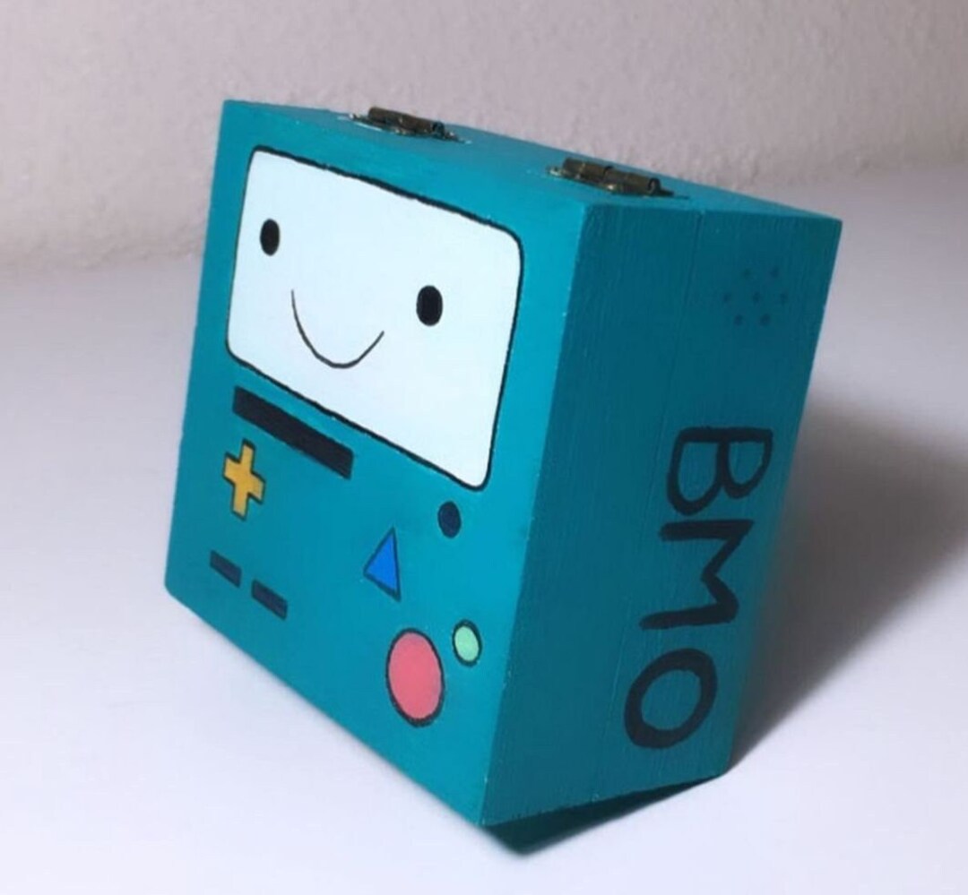 Hand Painted BMO Adventure Time Box - Etsy
