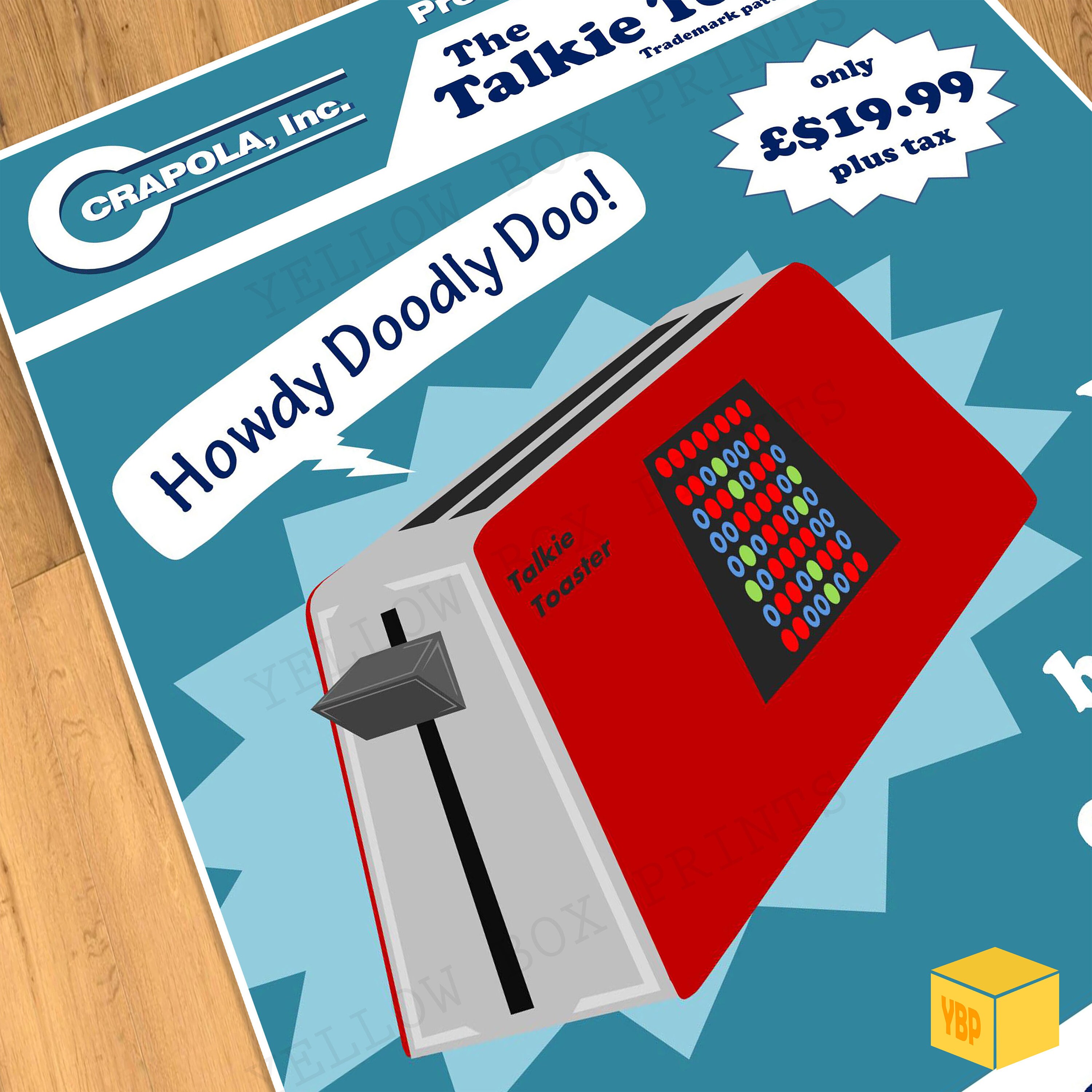 Talkie Toaster Advert - RED DWARF Poster Print - Available in A5, A4 ...