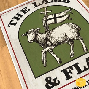 The Lamb and Flag - Hammersmith Pub Sign - BOTTOM Poster Print - Rik ...