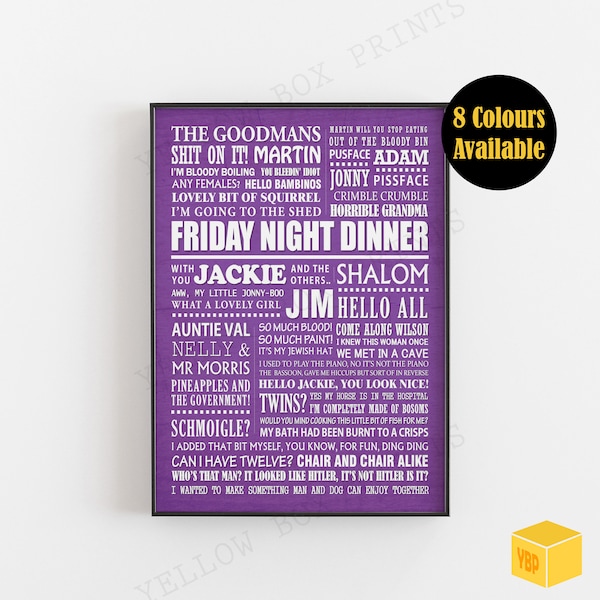Friday Night Dinner - Etsy UK