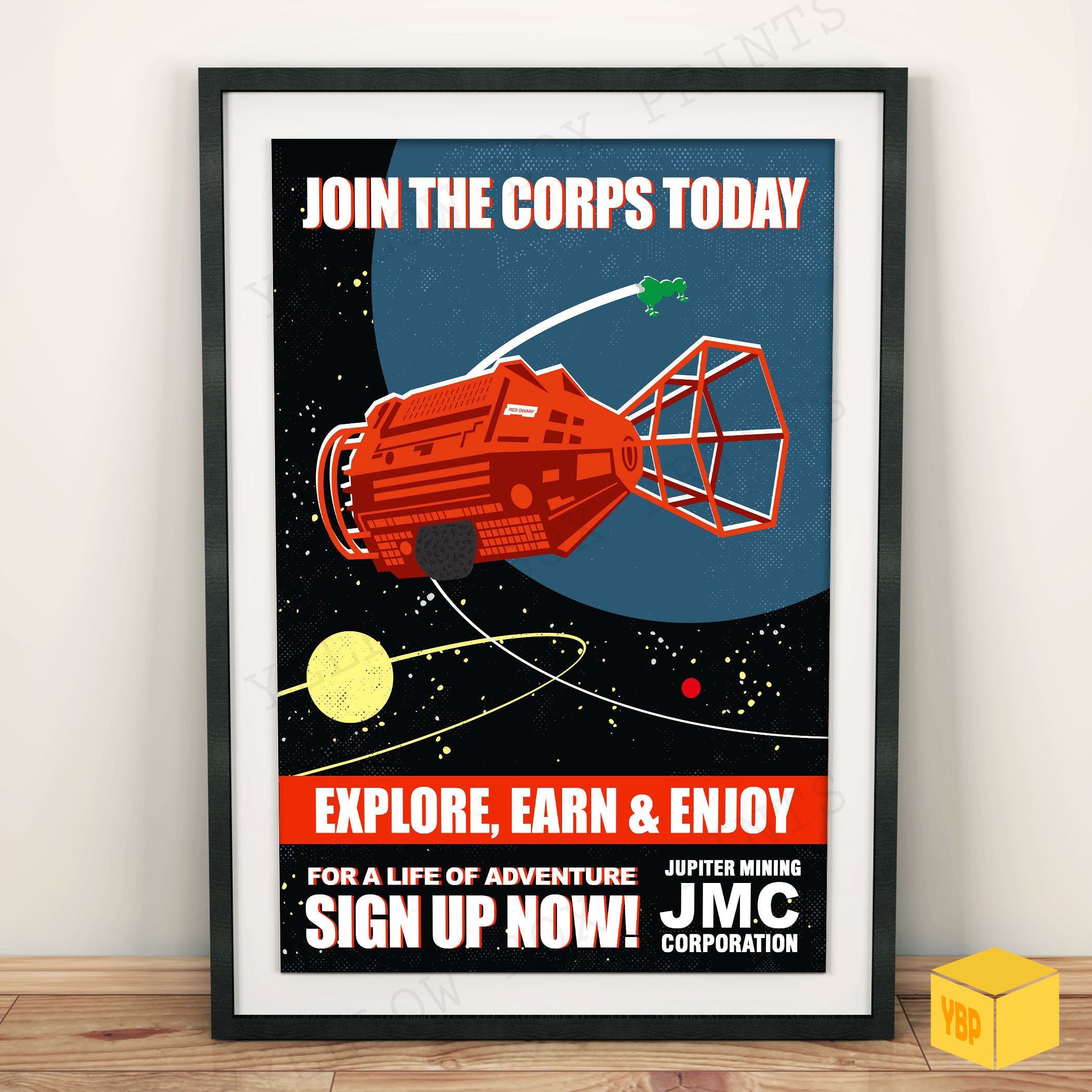 Join the Corps JMC Recruitment - RED DWARF Poster Print - Available in ...