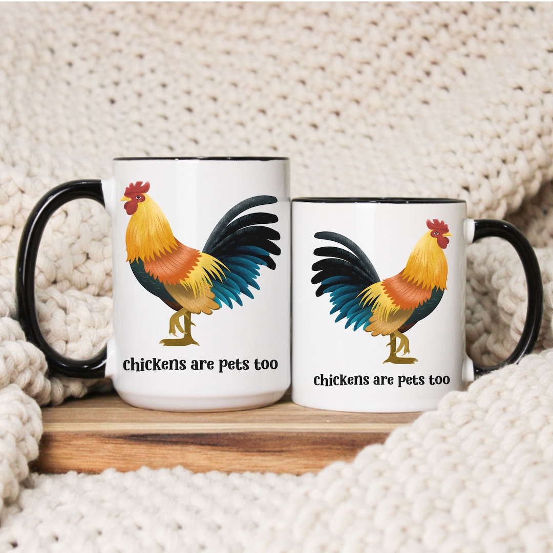 Ceramic Chicken Coffee Mug, Chicken Gifts, Funny Chicken Coffee Mug ...